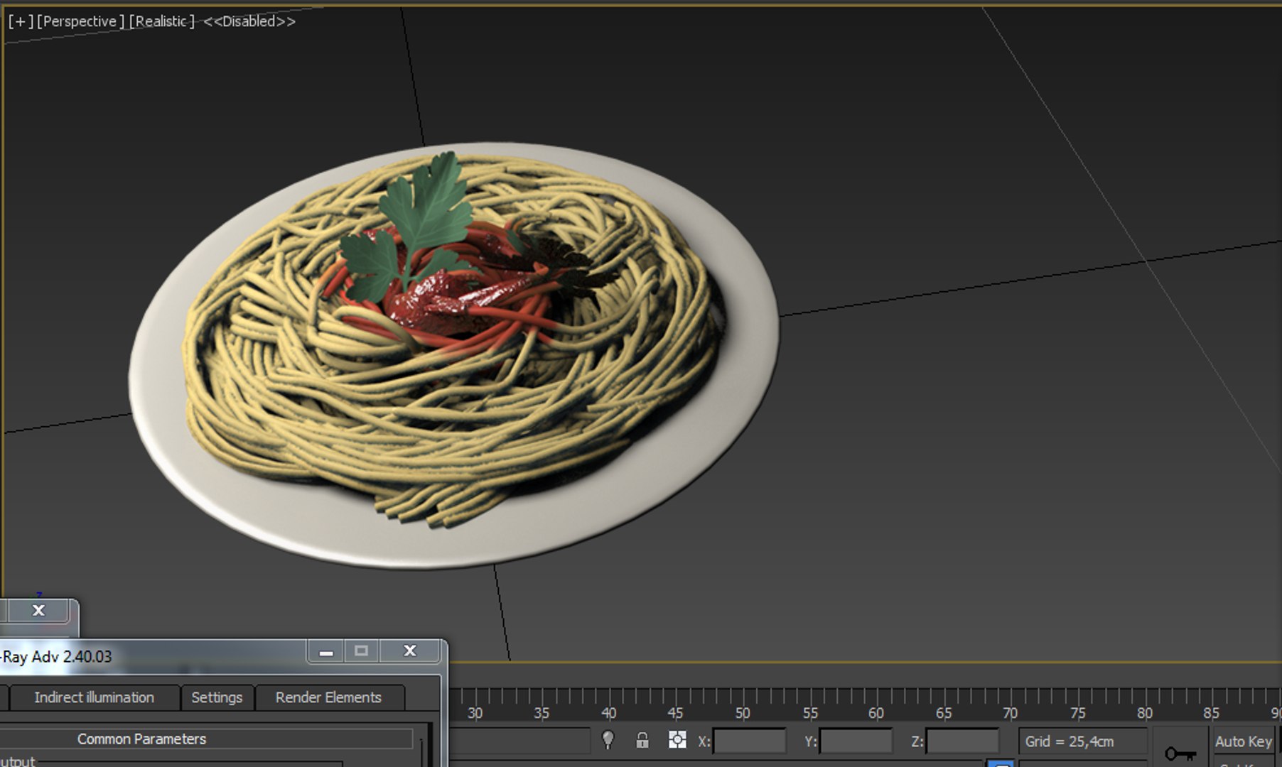 Plate Pasta 3D Model - TurboSquid 1215932