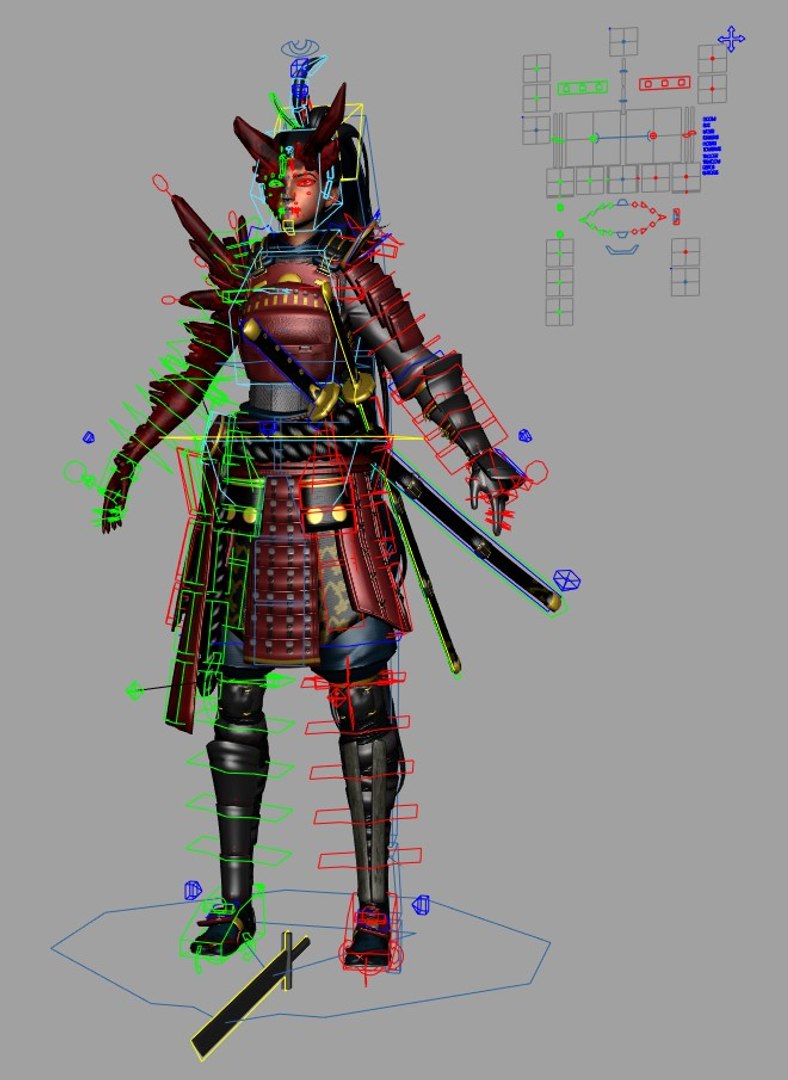 Shogunate Anim Rig 3D Model - TurboSquid 1791766