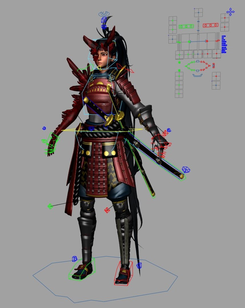 Shogunate Anim Rig 3D Model - TurboSquid 1791766