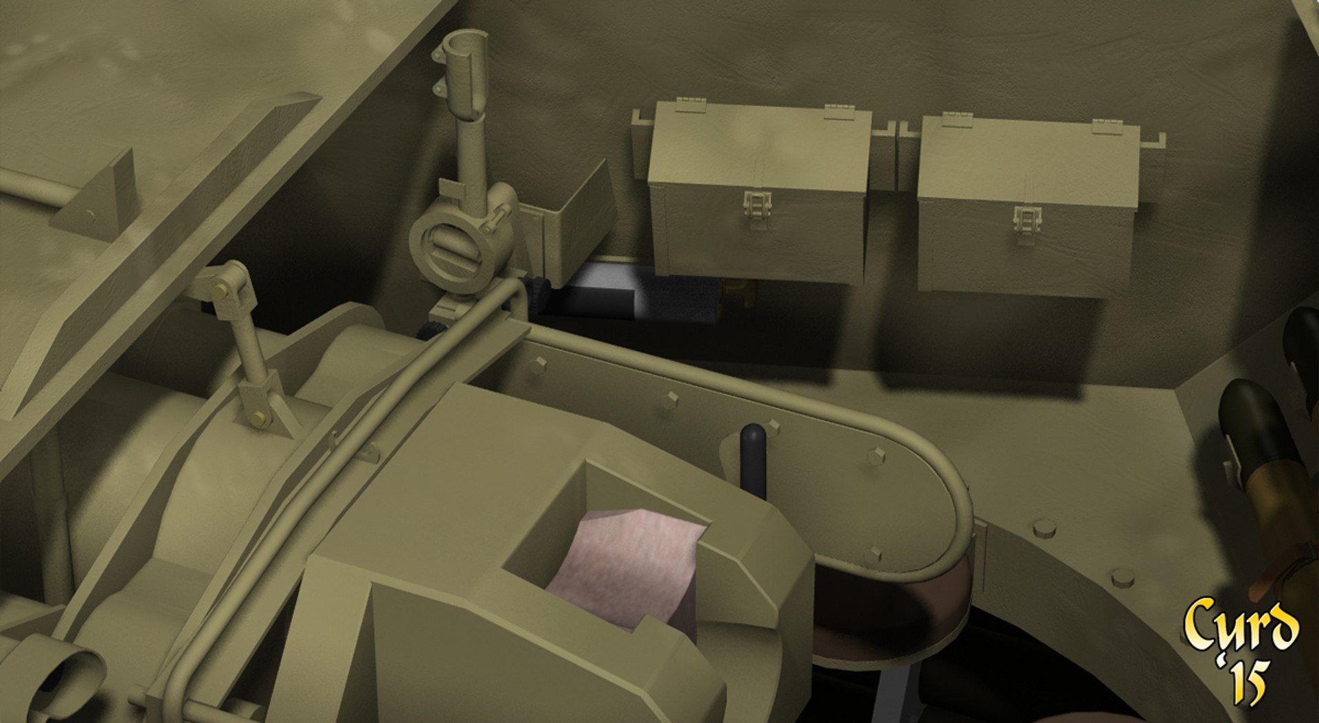 3d model tank destroyer m10