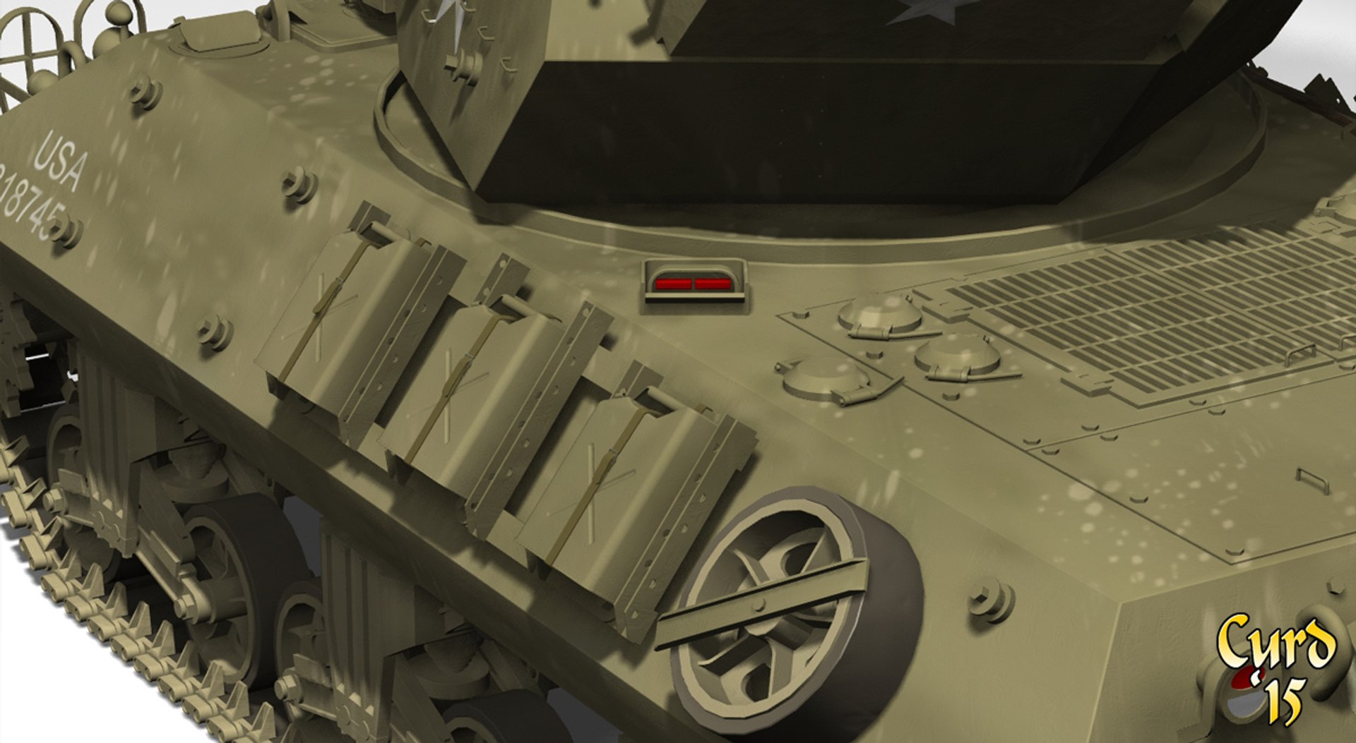 3d Model Tank Destroyer M10