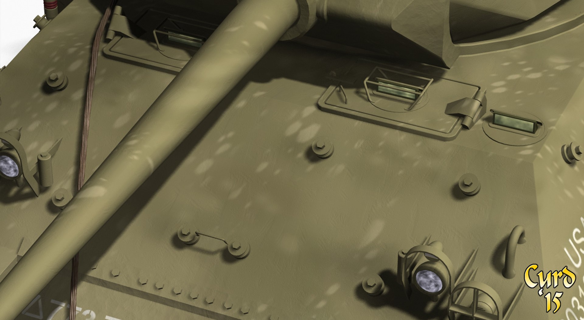 3d Model Tank Destroyer M10