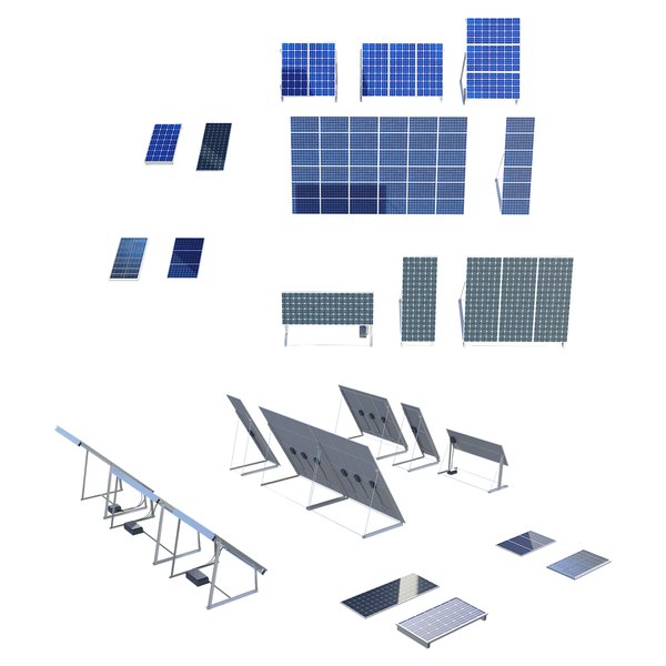 3D model Solar panels pack - TurboSquid 1798850