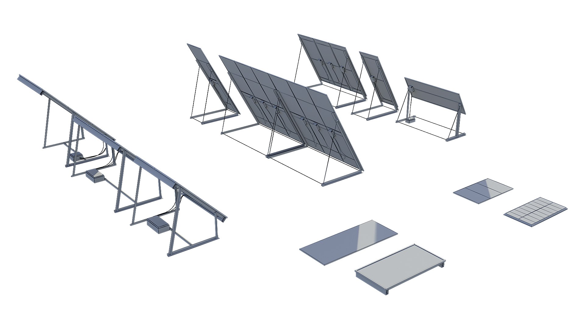 3D Model Solar Panels Pack - TurboSquid 1798850