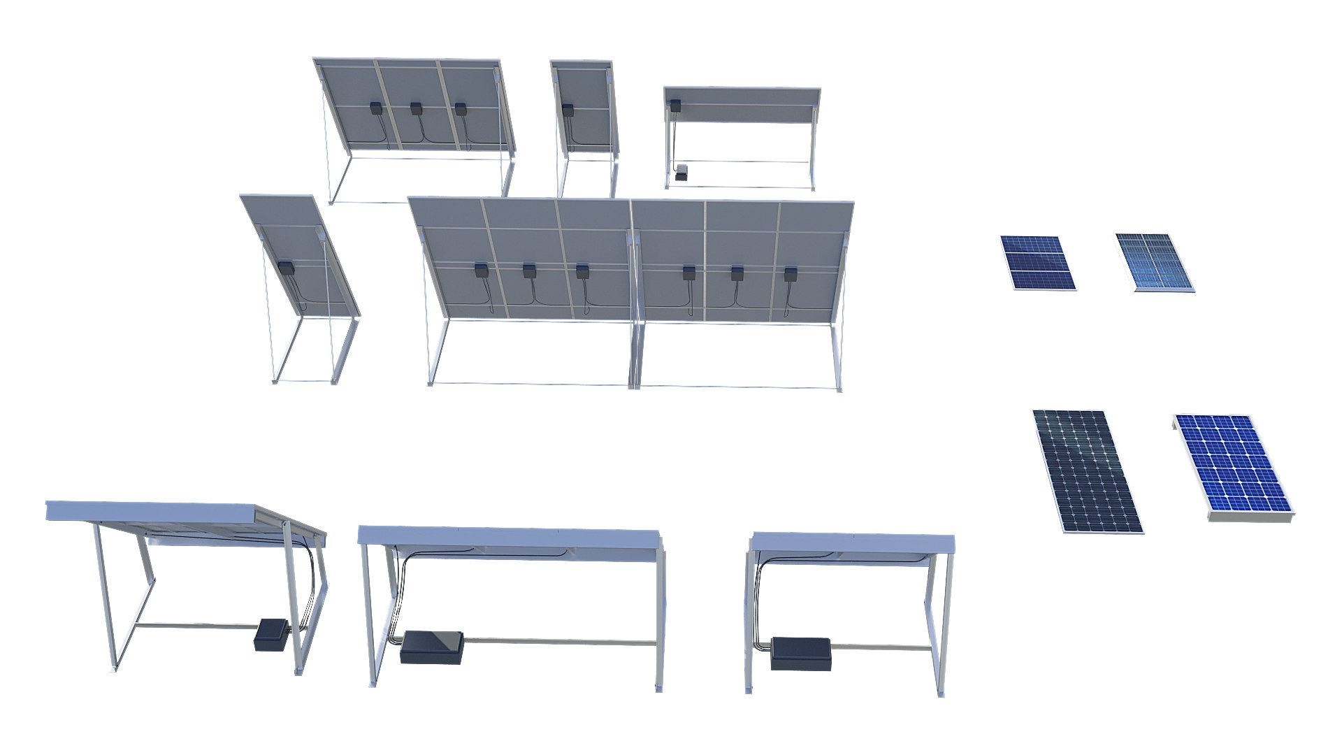 3D Model Solar Panels Pack - TurboSquid 1798850