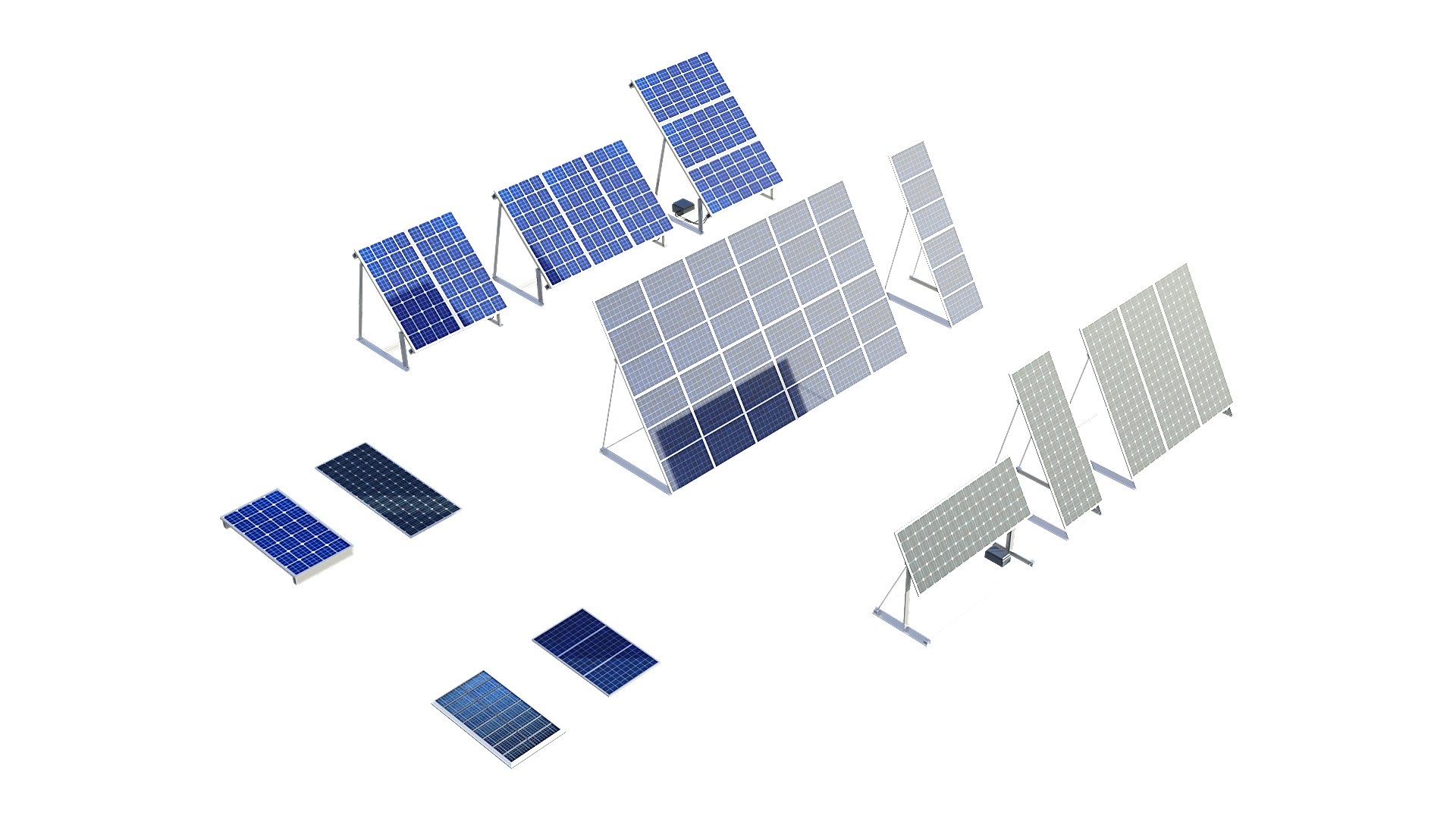3D Model Solar Panels Pack - TurboSquid 1798850