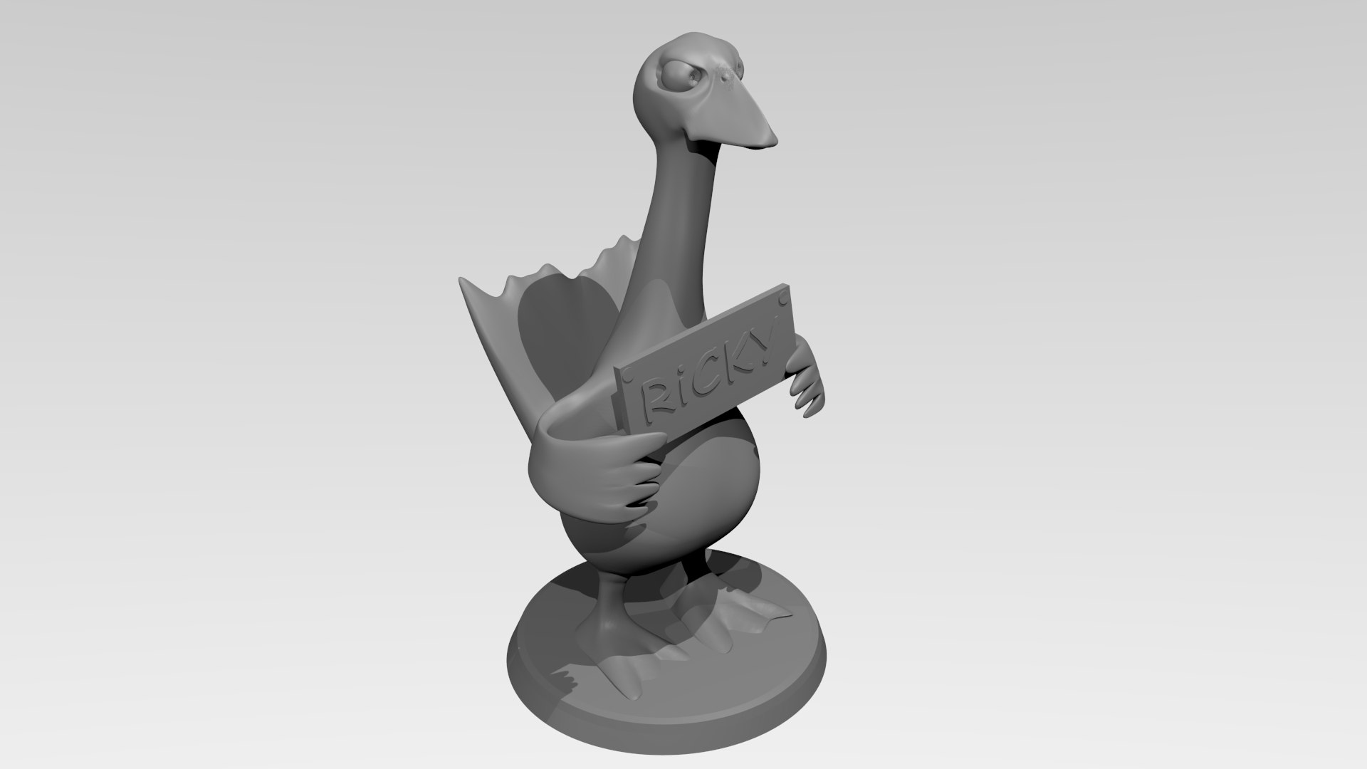 Goose gangster printable 3D model - TurboSquid 1191857