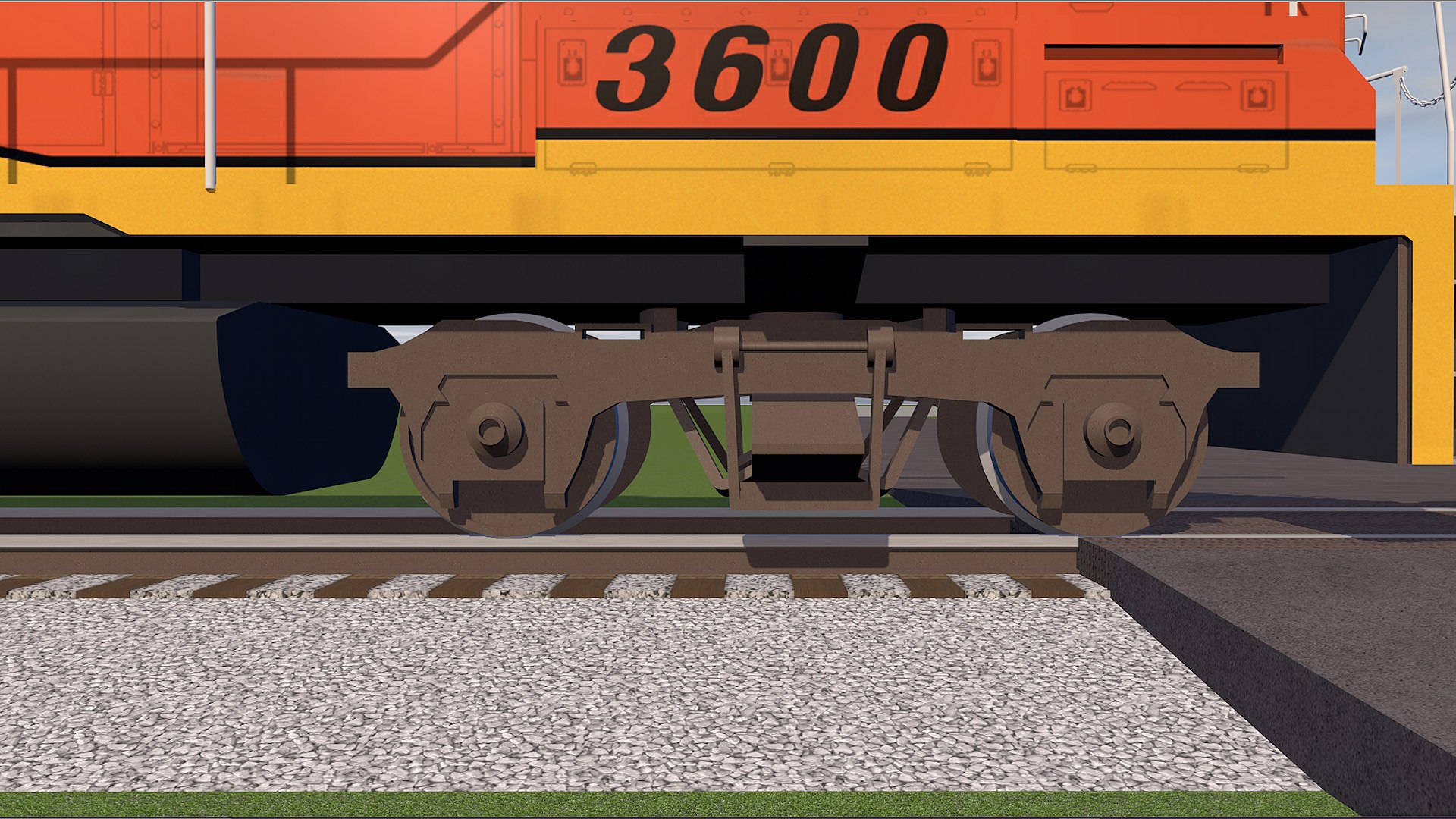 3D Freight Train - Railroad Model Pack - TurboSquid 2242914