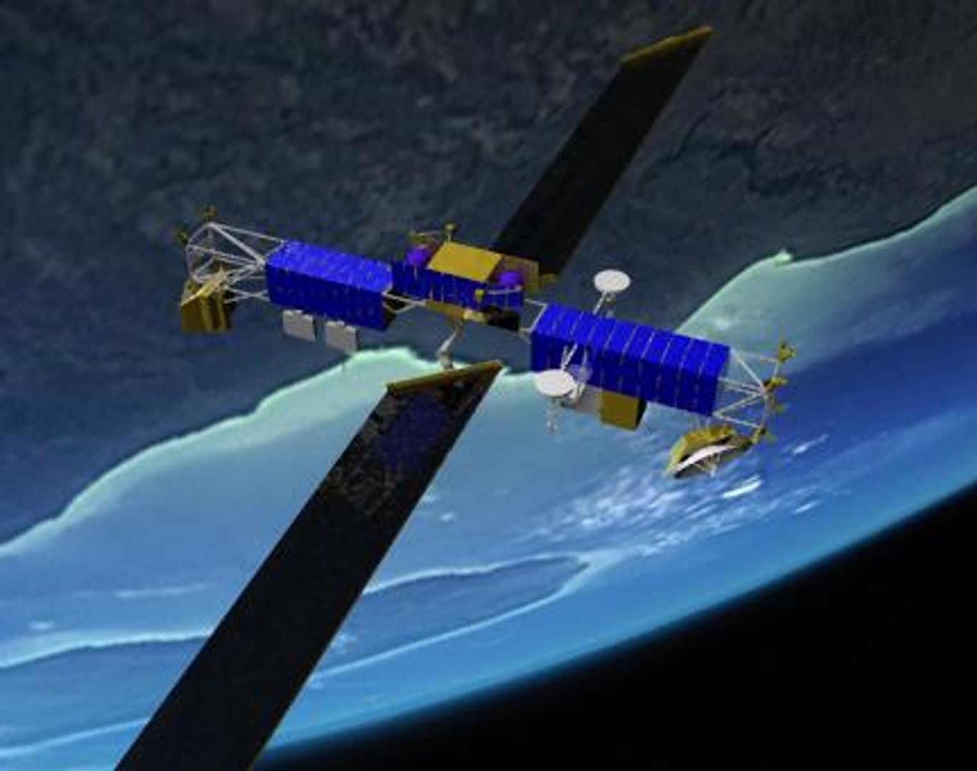 Milstar Communications Satellite 3ds