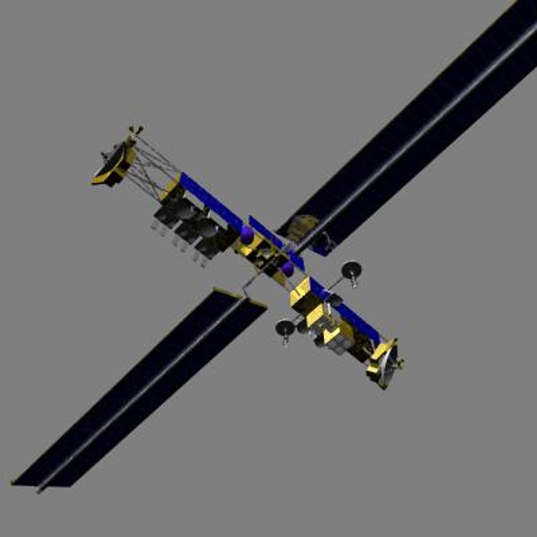 Milstar Communications Satellite 3ds