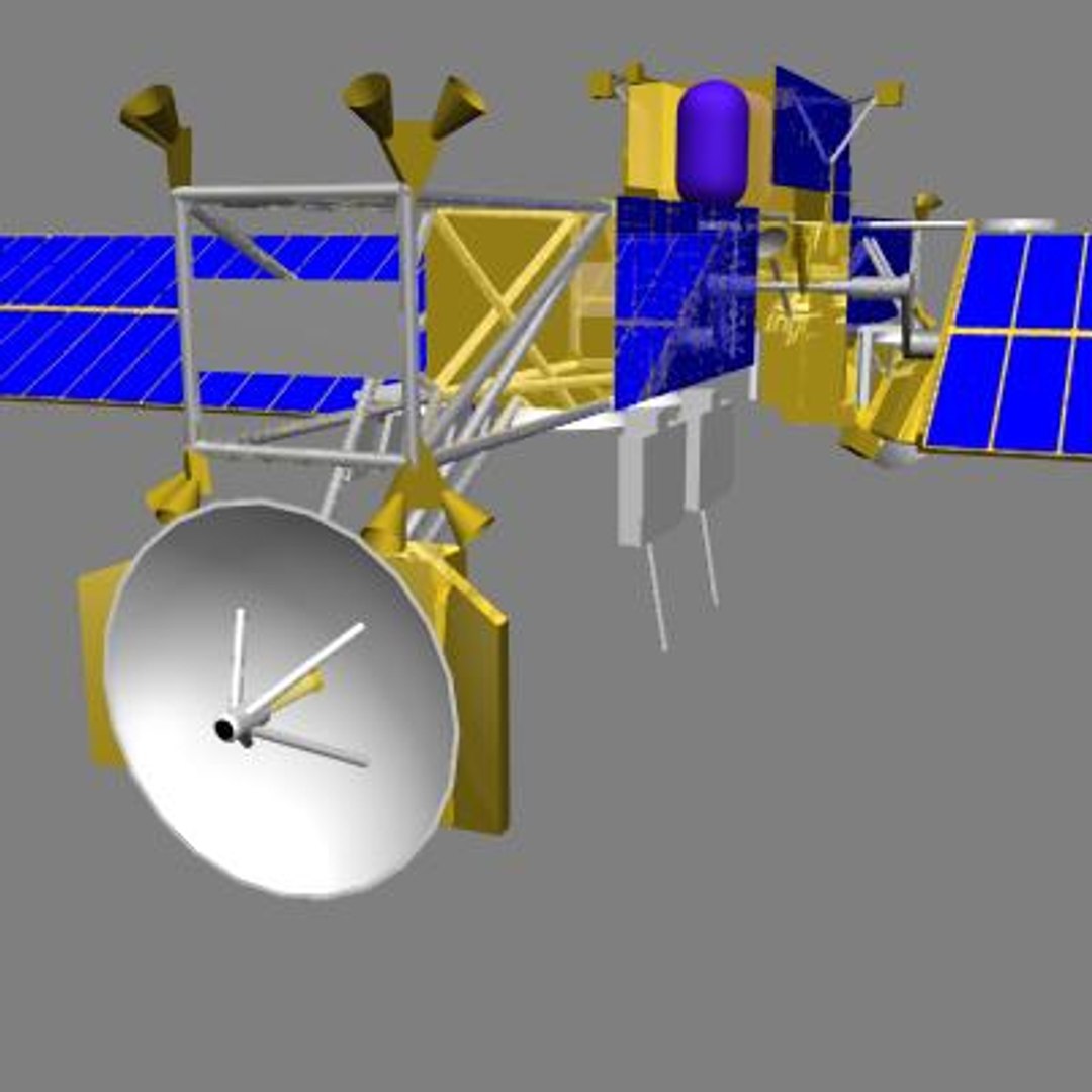 Milstar Communications Satellite 3ds