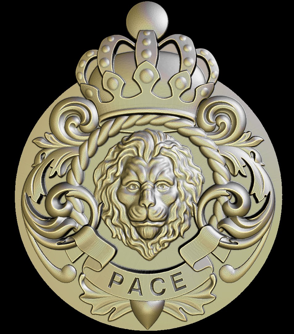 Medallion Lion 3d Model