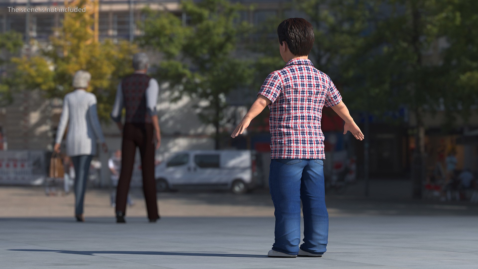 3D Dwarf Man Wearing Casual Clothes A-pose Model - TurboSquid 2213160