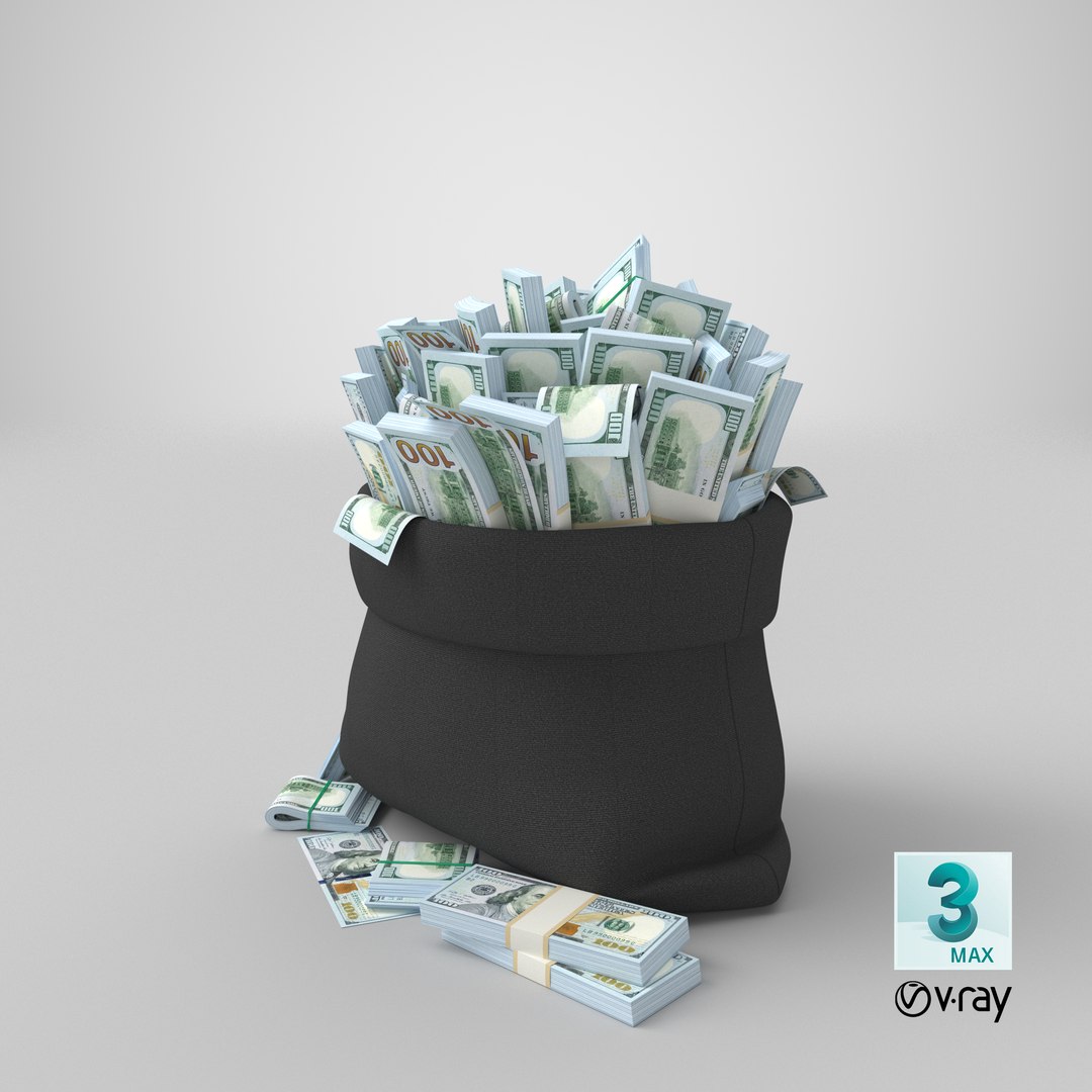 Money Bag 3D model - TurboSquid 1952637