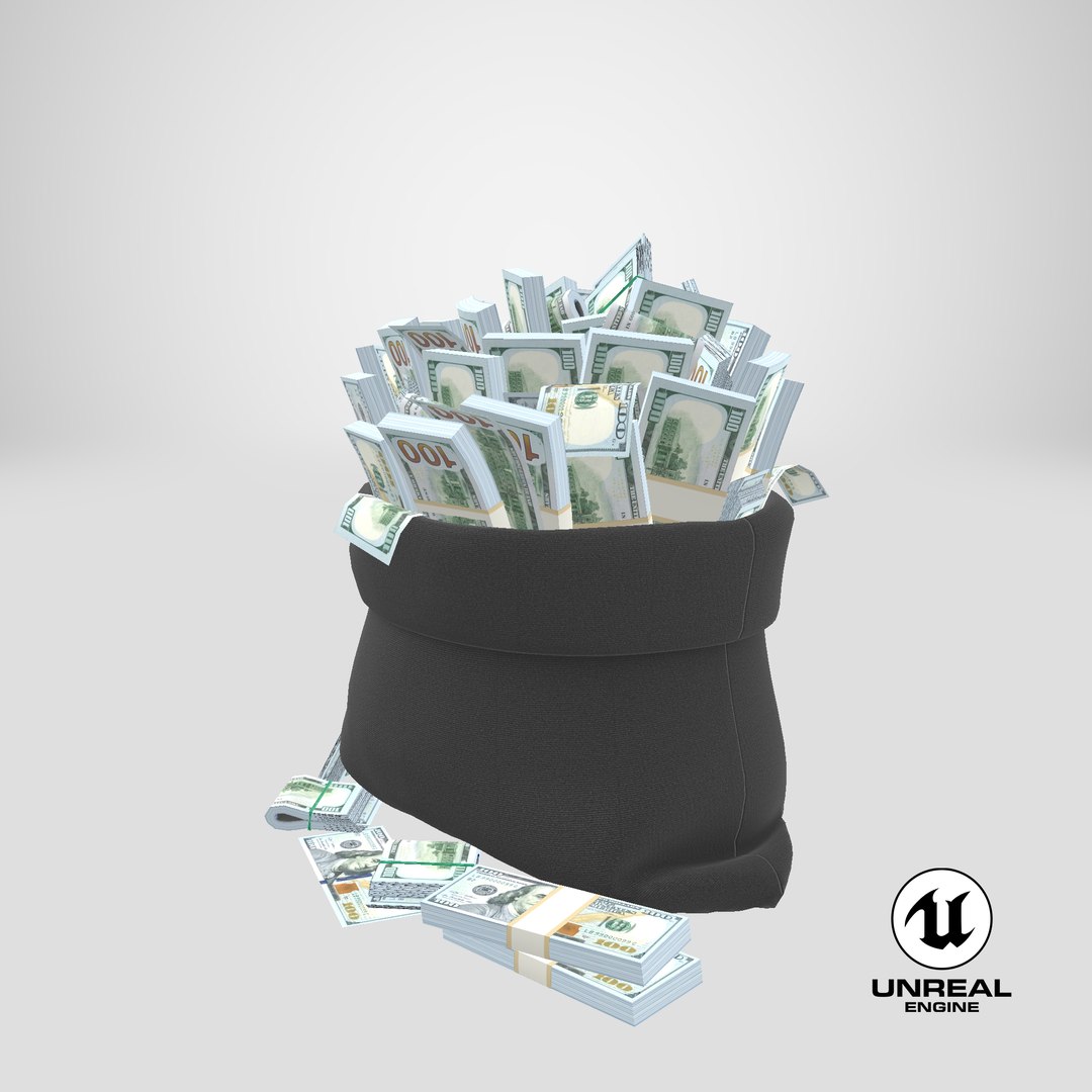 Money Bag 3D model - TurboSquid 1952637