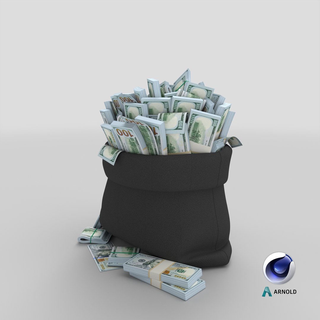 Money Bag 3D Model - TurboSquid 1952637