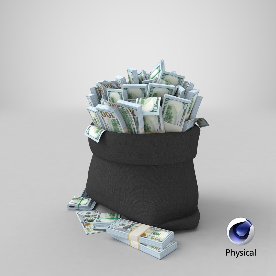 Money Bag 3D Model - TurboSquid 1952637