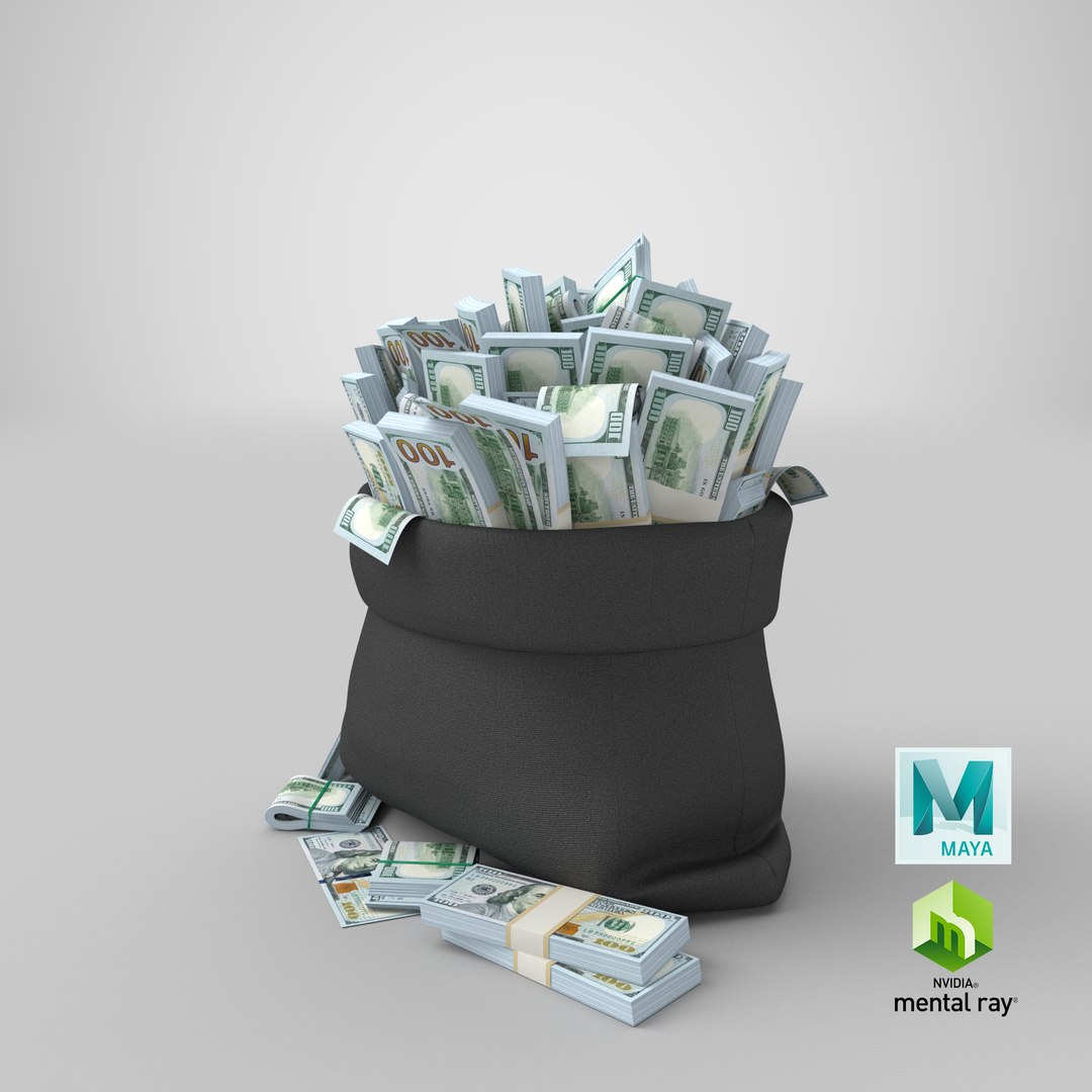 Money Bag 3D model - TurboSquid 1952637