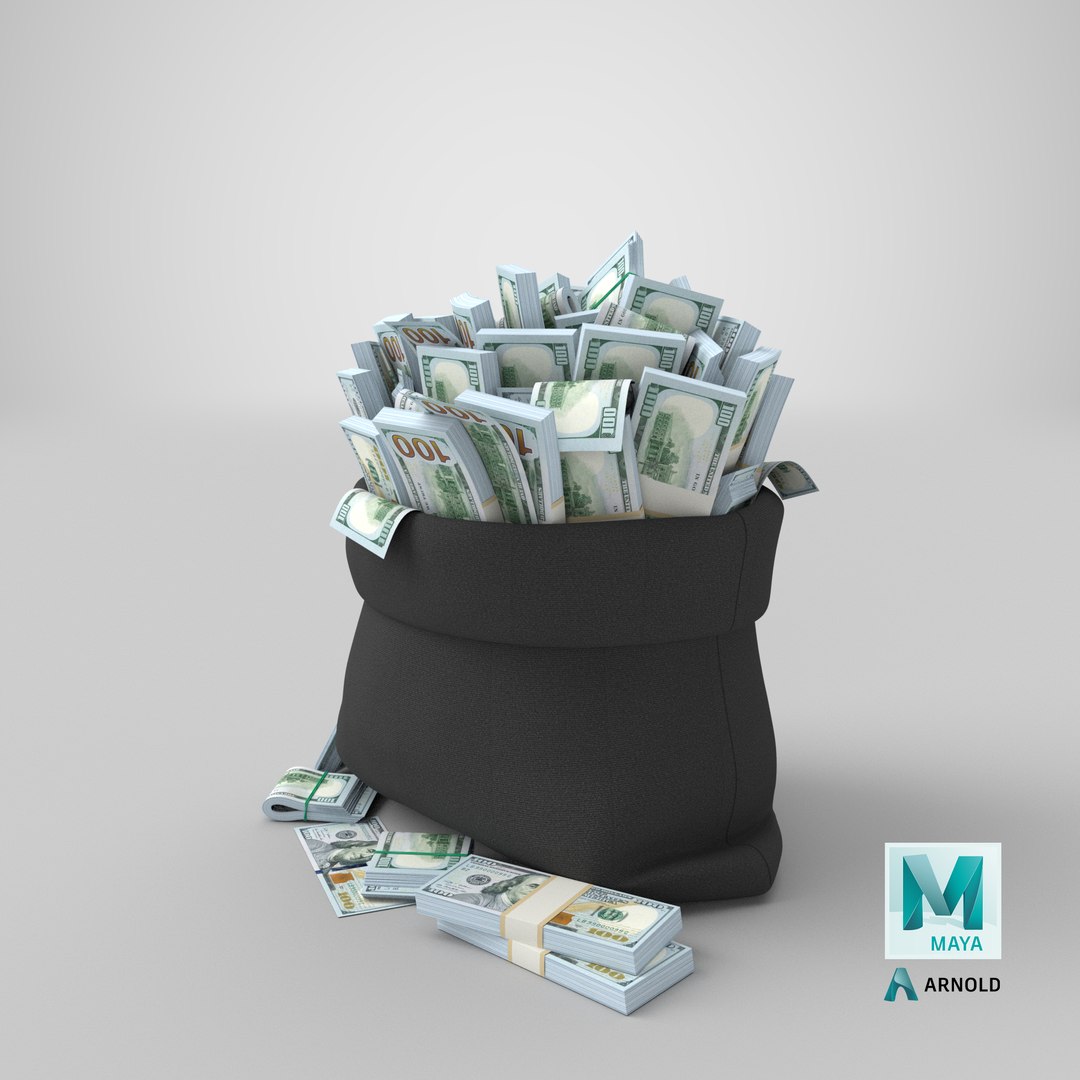 Money Bag 3D model - TurboSquid 1952637