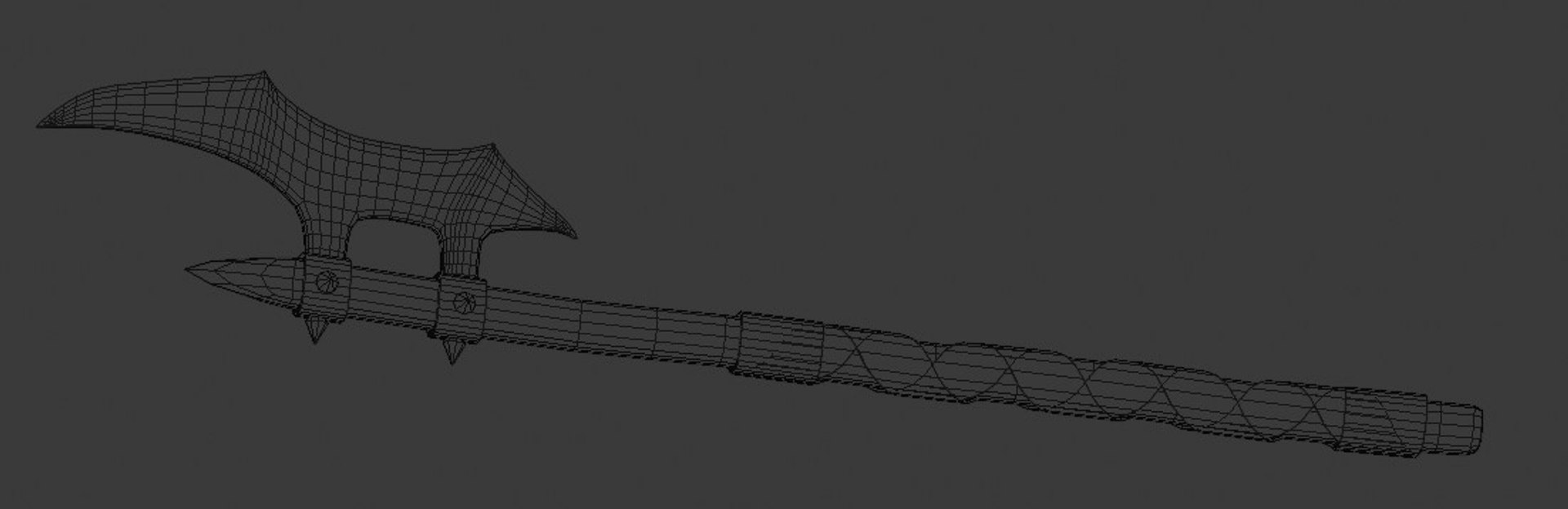 3D Orc Bardiche - TurboSquid 1447231