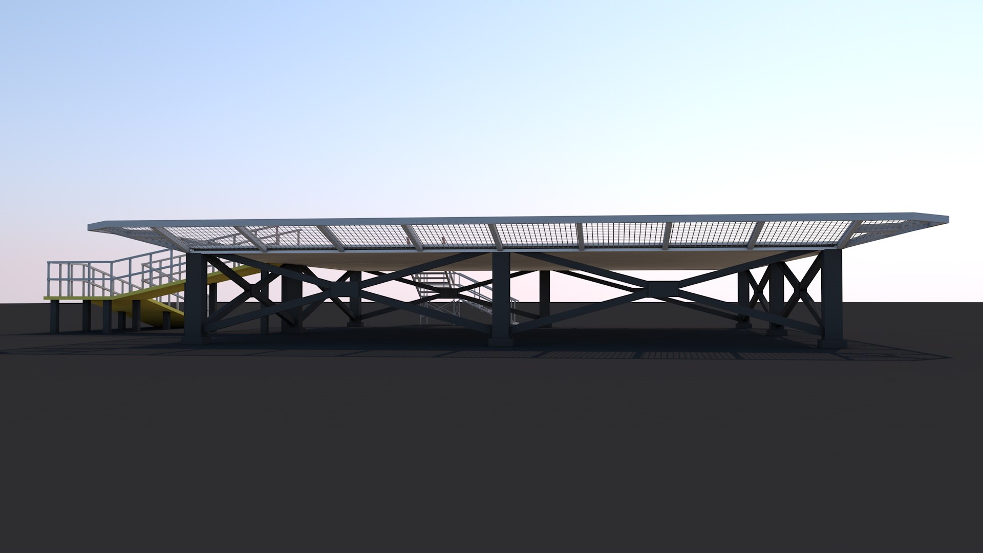 - 3 Helipad Rooftop 3D Model - TurboSquid 1554397