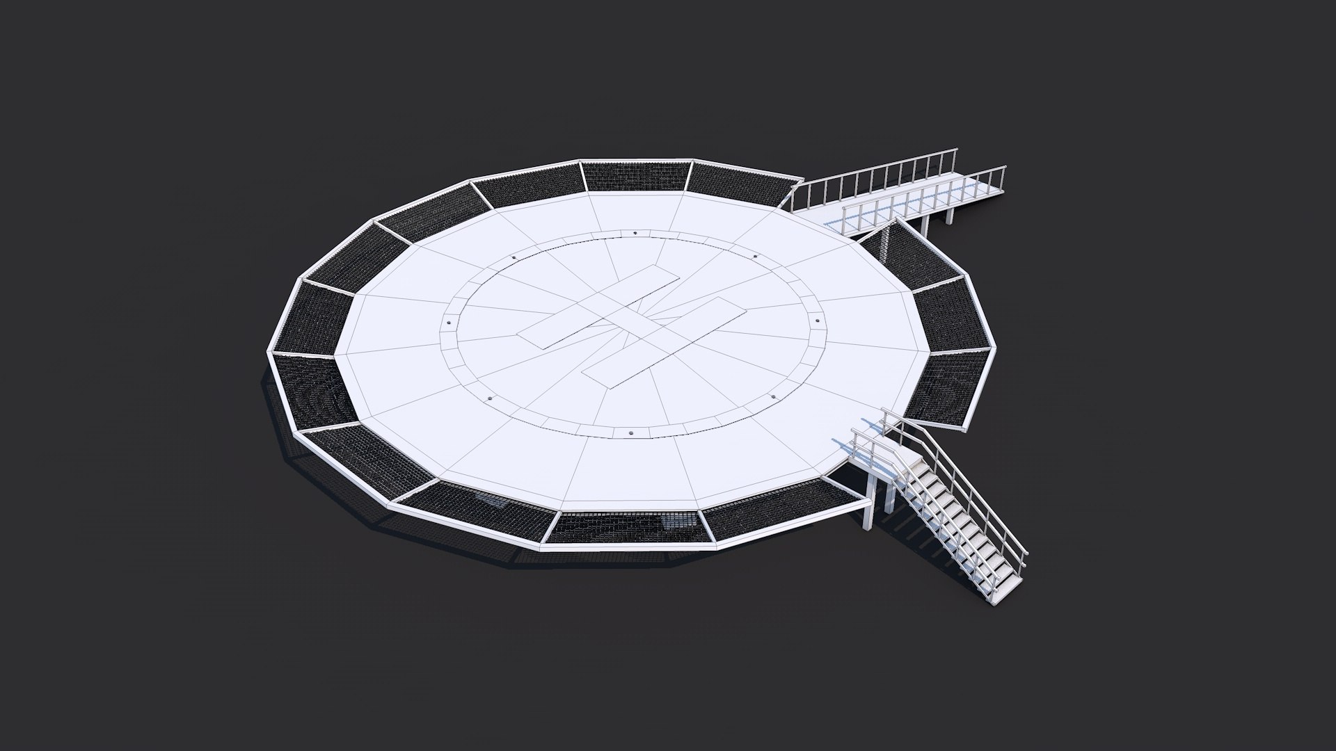 - 3 Helipad Rooftop 3D Model - TurboSquid 1554397