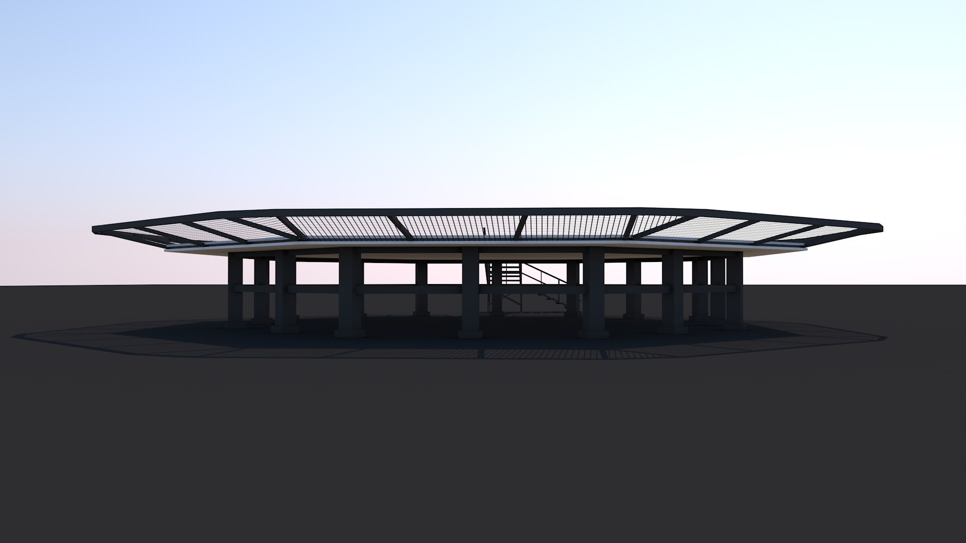 - 3 Helipad Rooftop 3D Model - TurboSquid 1554397