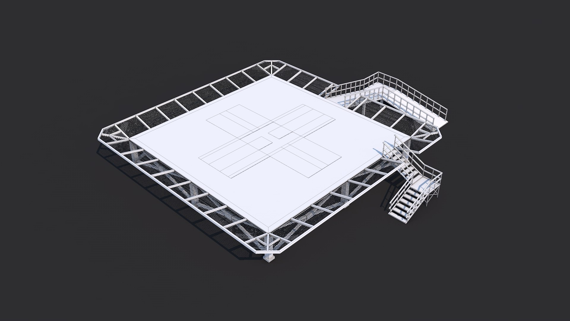 - 3 Helipad Rooftop 3D Model - TurboSquid 1554397