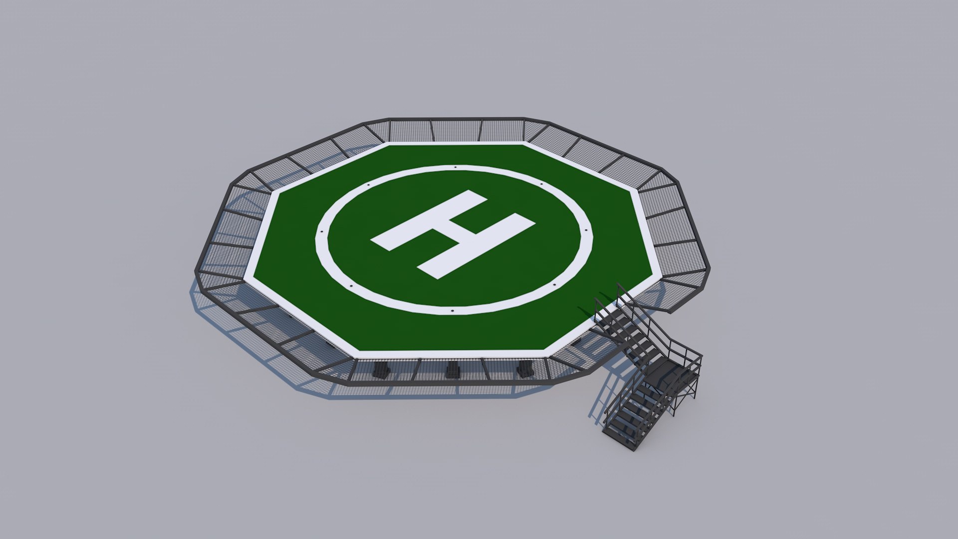 - 3 Helipad Rooftop 3D Model - TurboSquid 1554397