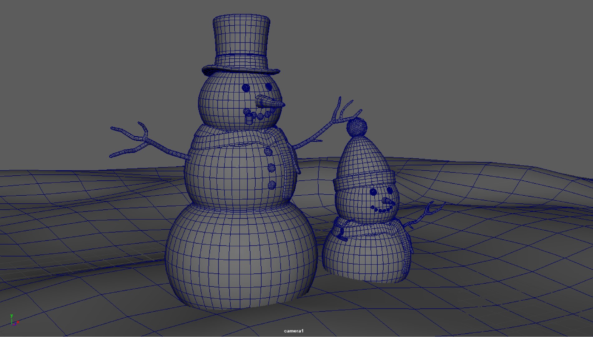 Snowman Kit 3D model - TurboSquid 2145111