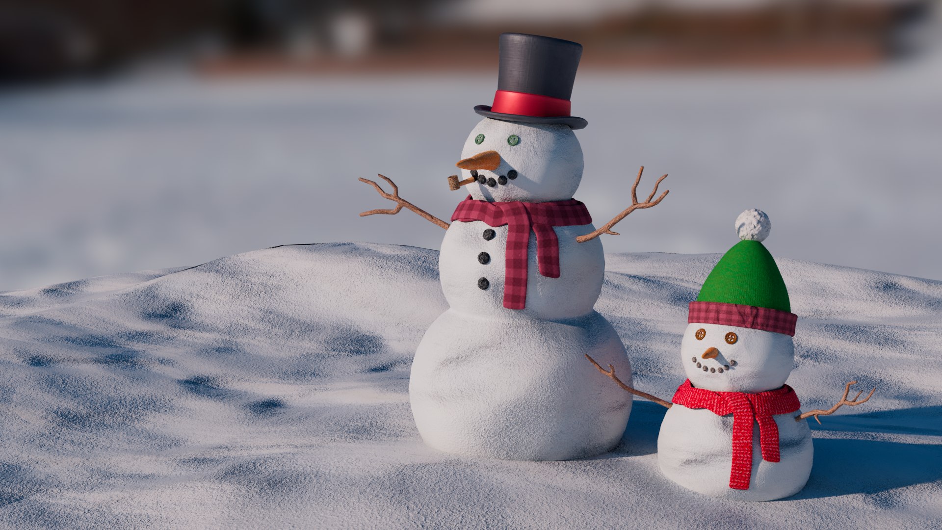 Snowman Kit 3D model - TurboSquid 2145111
