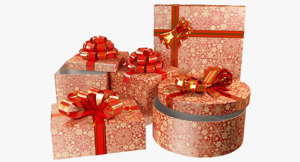 3D set gifts model - TurboSquid 1342735