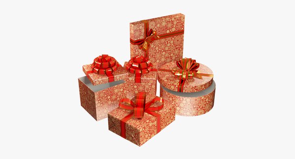 3D set gifts model - TurboSquid 1342735