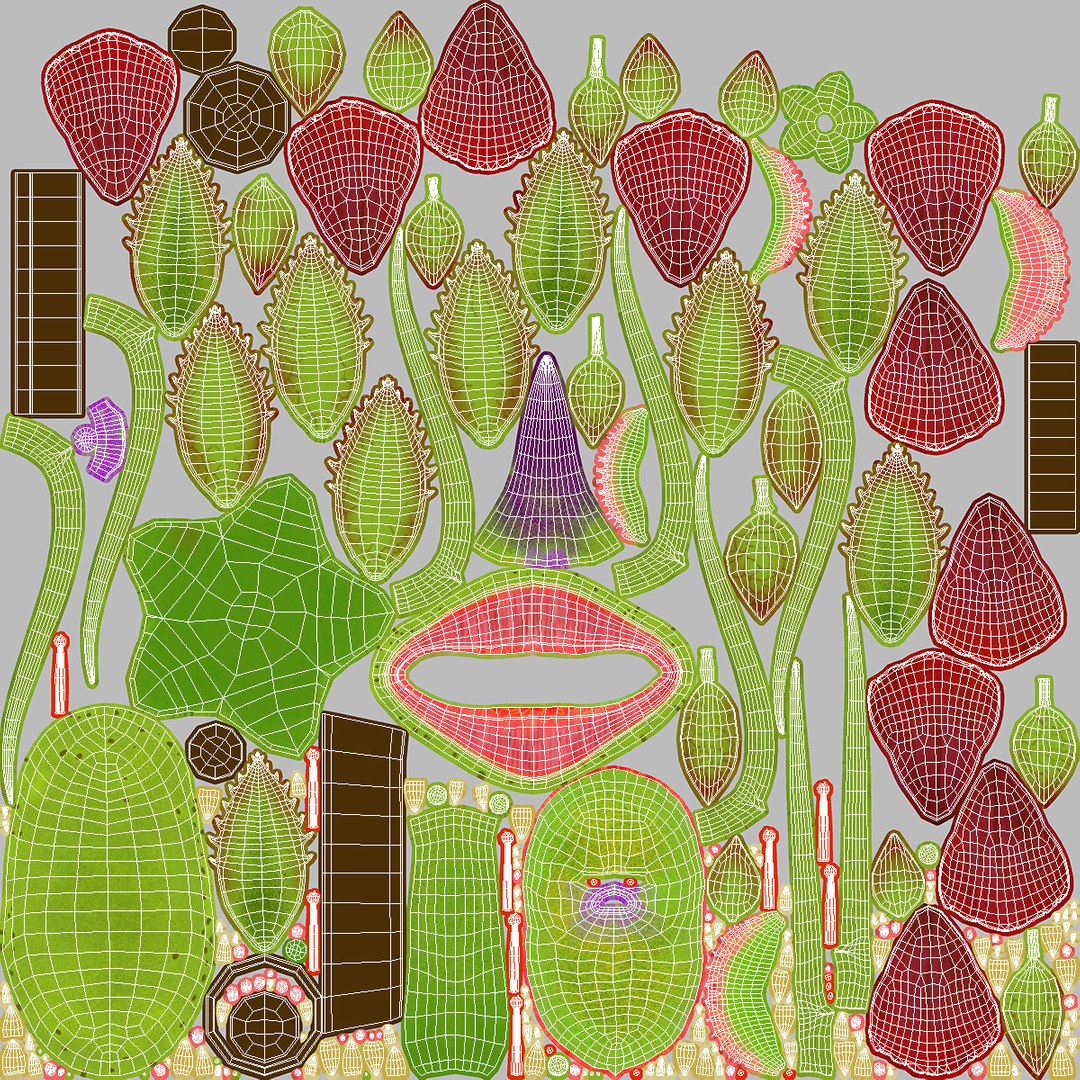 3D Halloween Monster Plant Rigged for Maya - TurboSquid 2049230