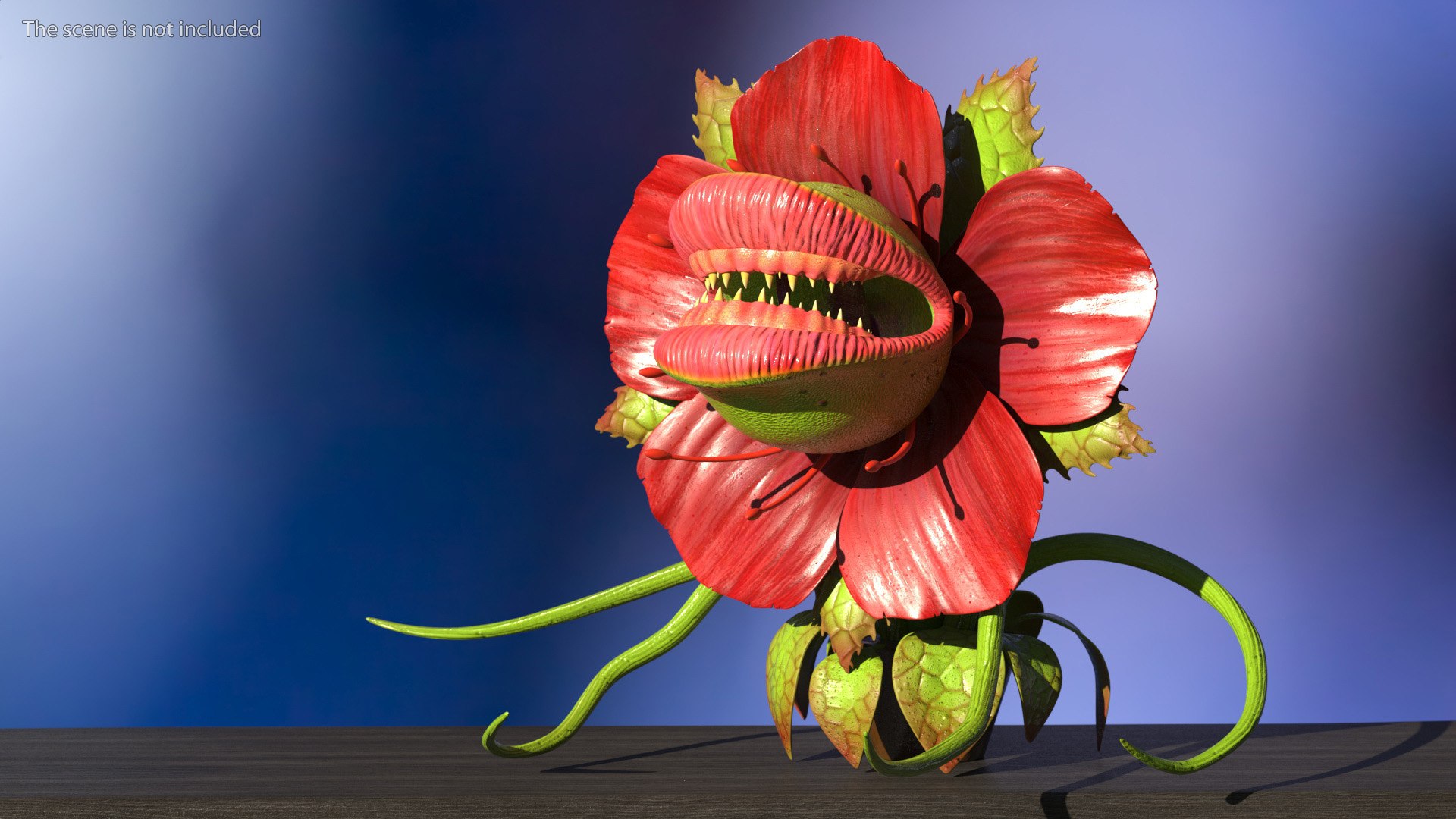3D Halloween Monster Plant Rigged For Maya - TurboSquid 2049230
