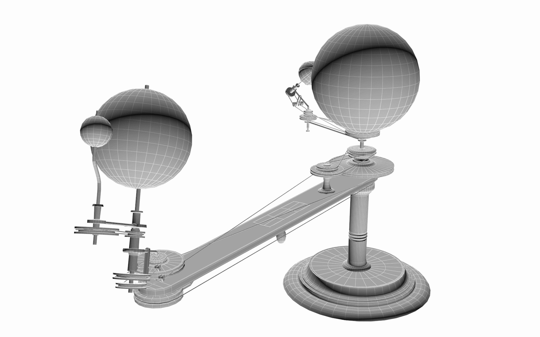 3D Model Planetarium Orrery - TurboSquid 1233026