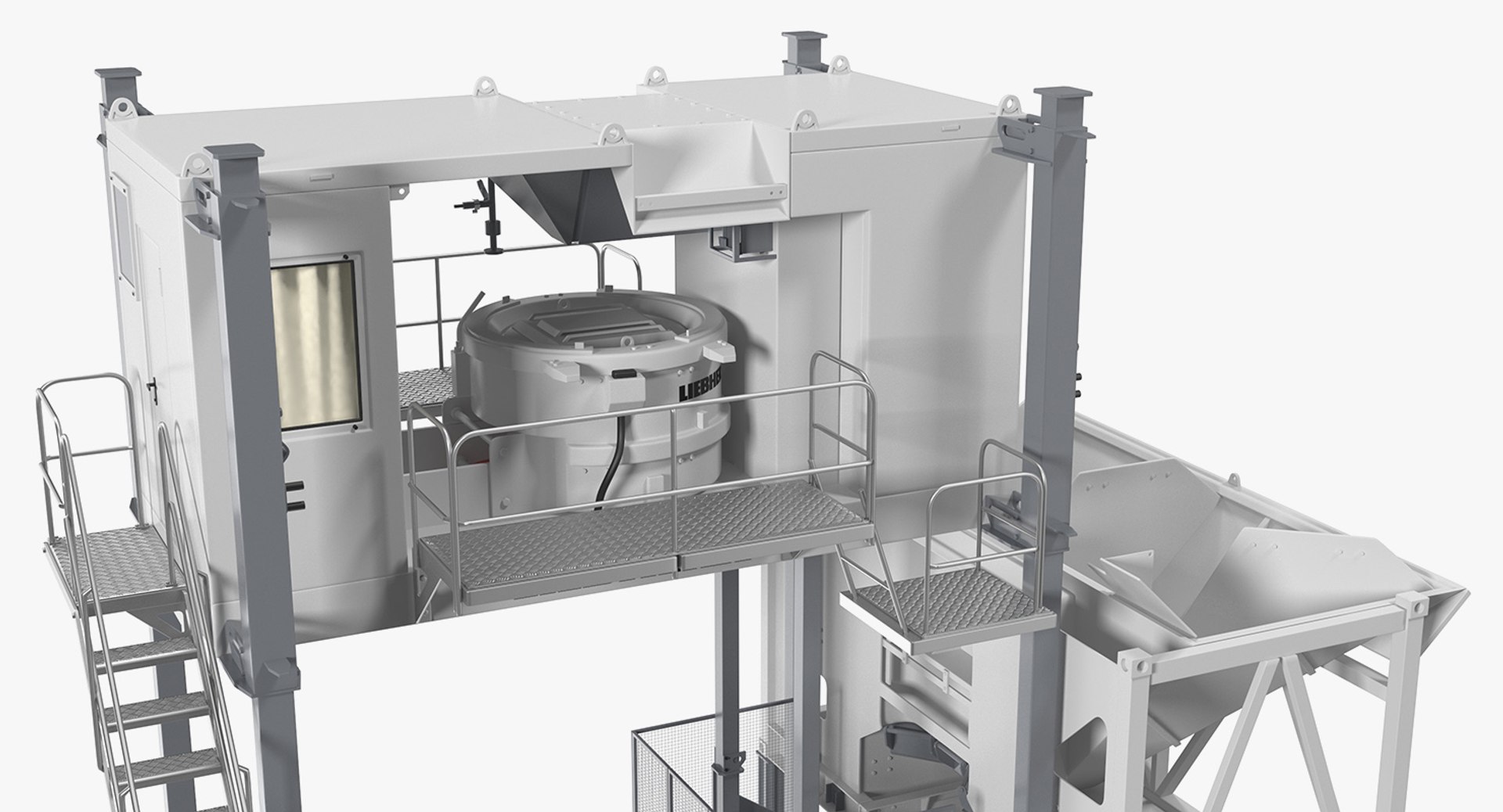 3D mixers mobile mixing plant model - TurboSquid 1575433