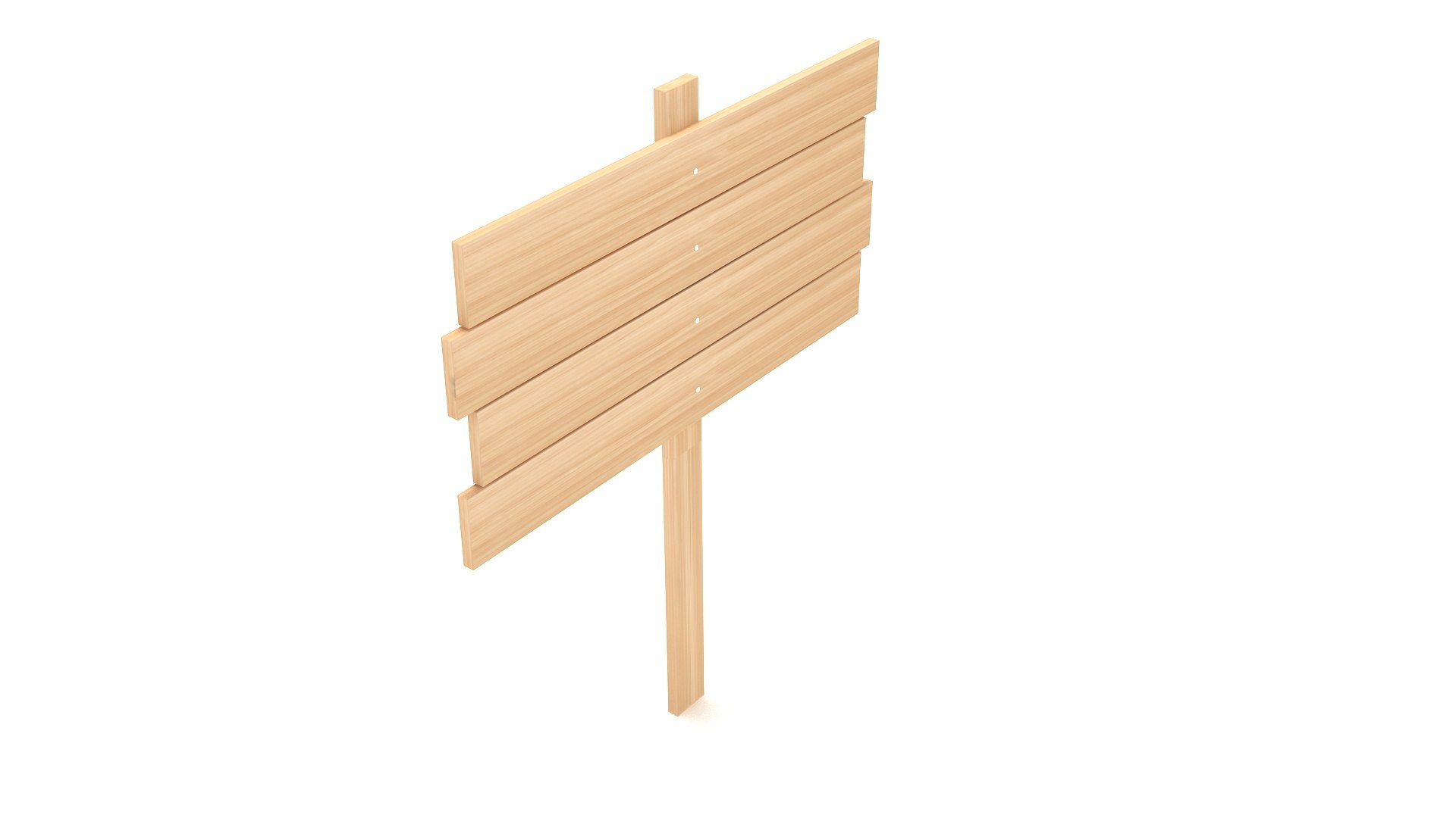 Wooden Signboard 3D Model - TurboSquid 2103905