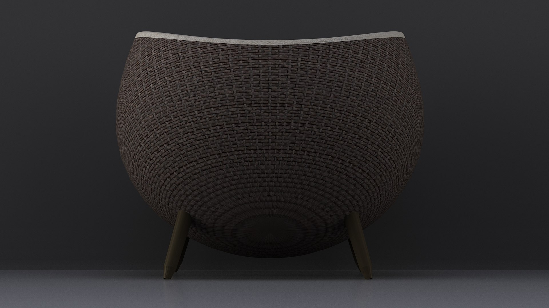 3D model Armchair round chair - TurboSquid 1814008