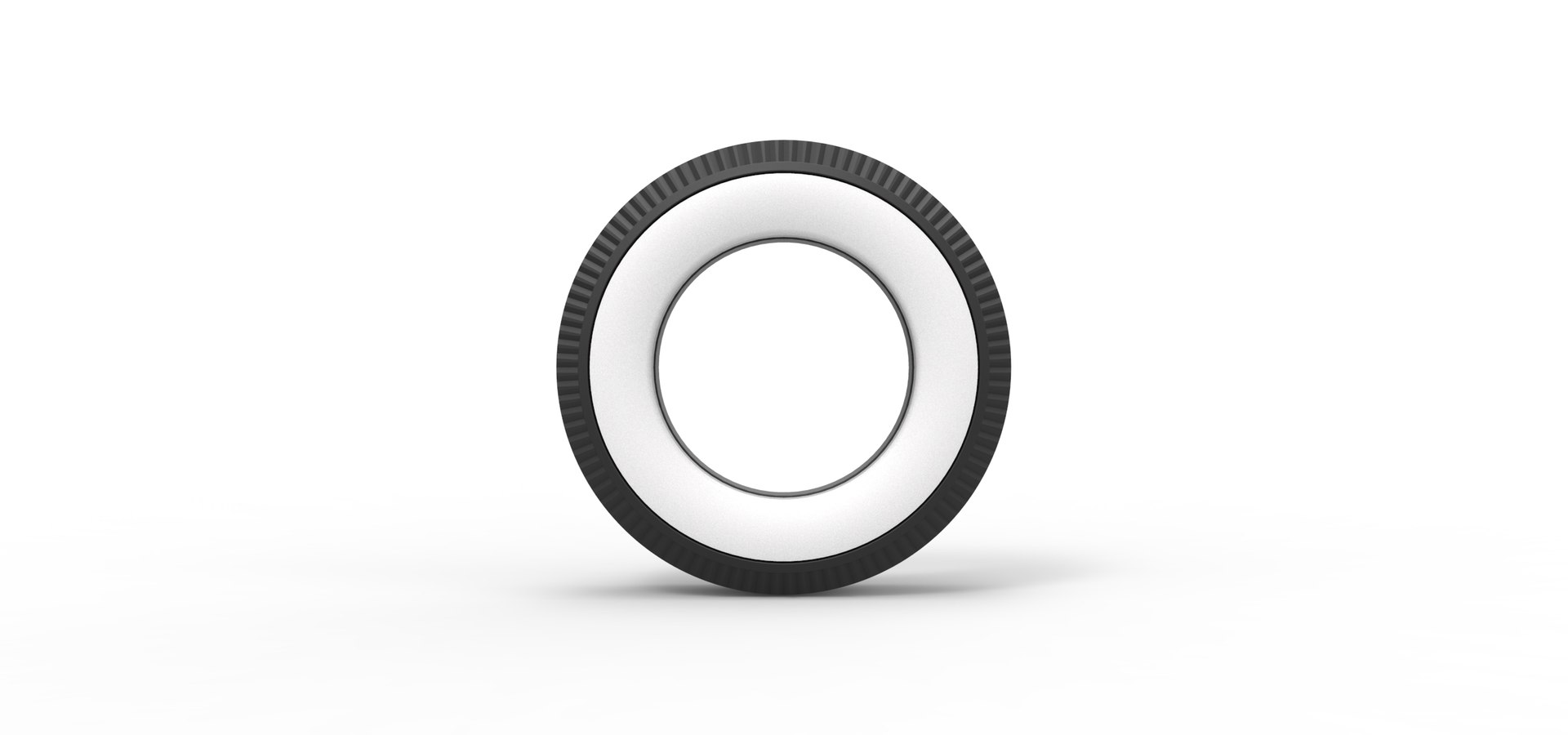 Diecast Whitewall Tire Scale 1 To 25 3D Model - TurboSquid 2016039