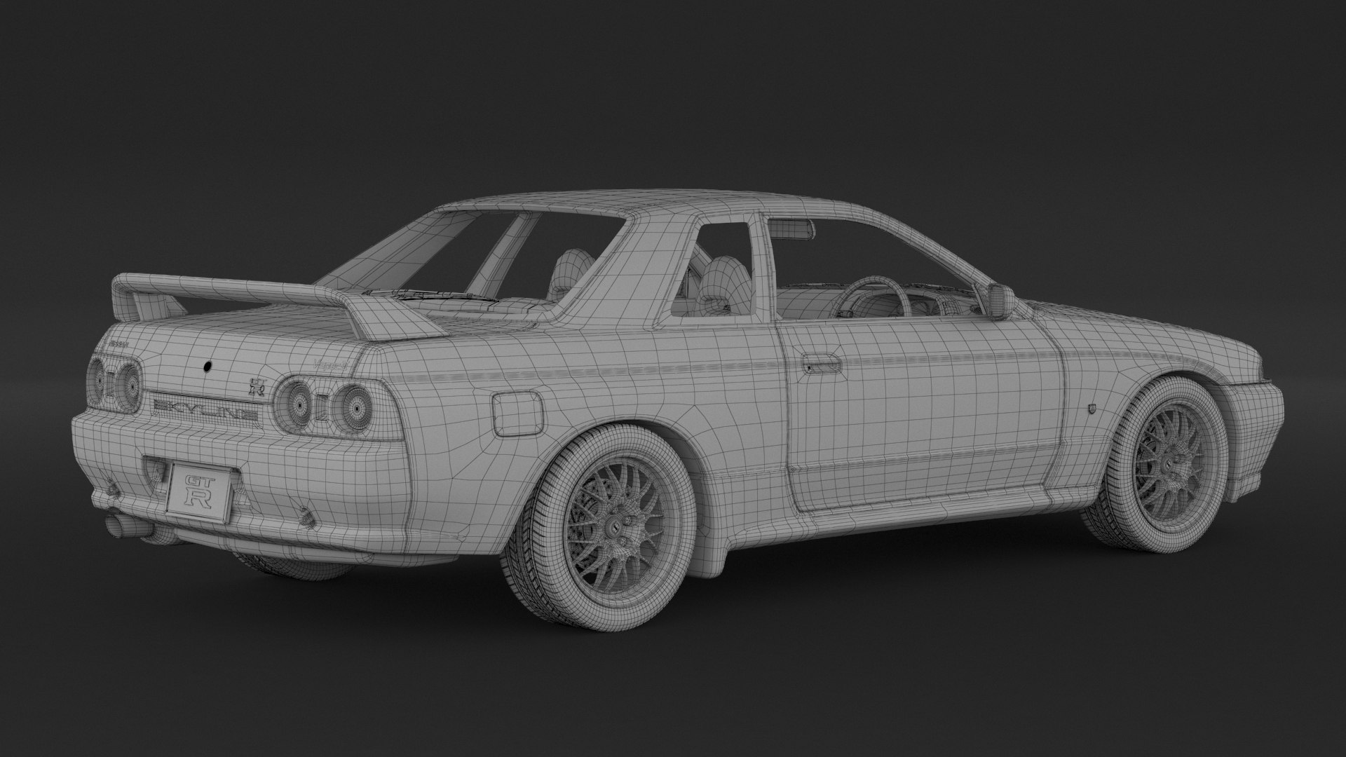 3D Nissan Skyline GT-R R32 V-spec II Model - TurboSquid 1824778