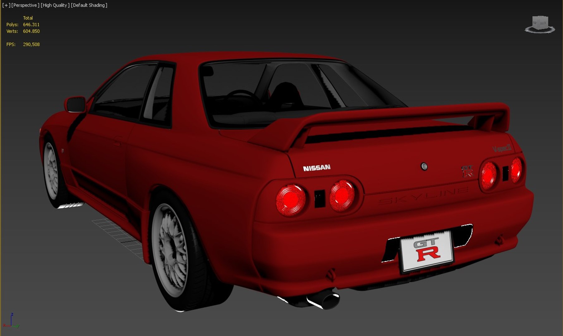 3D Nissan Skyline GT-R R32 V-spec II Model - TurboSquid 1824778