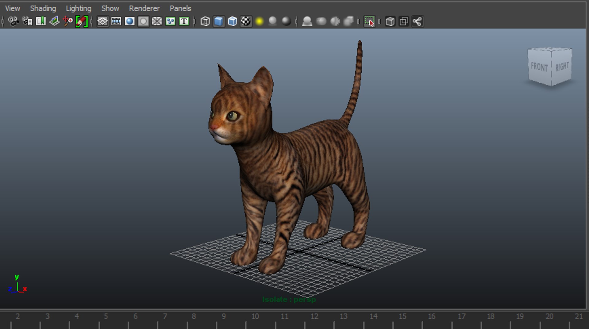 Cat rigged animation 3D model - TurboSquid 1204432