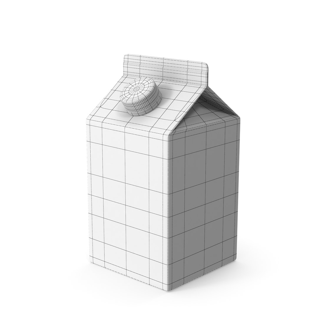3D Milk Carton Package - TurboSquid 2142423