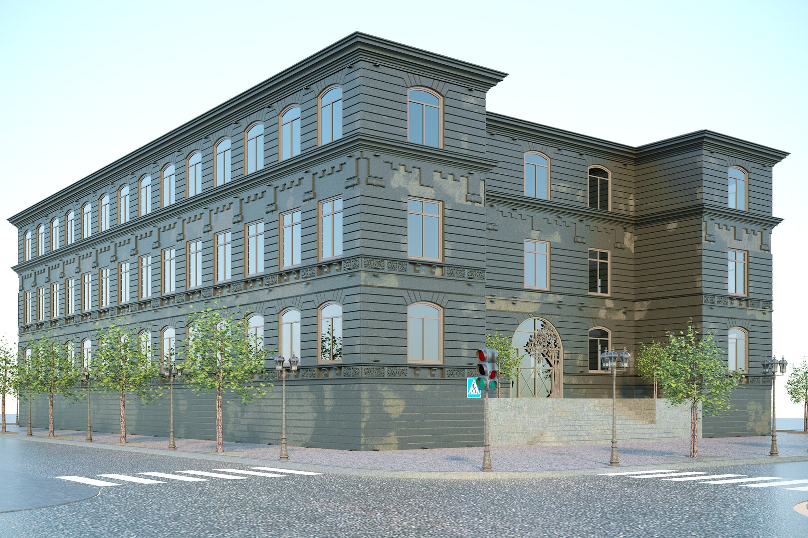 3D Building Old - TurboSquid 1470257