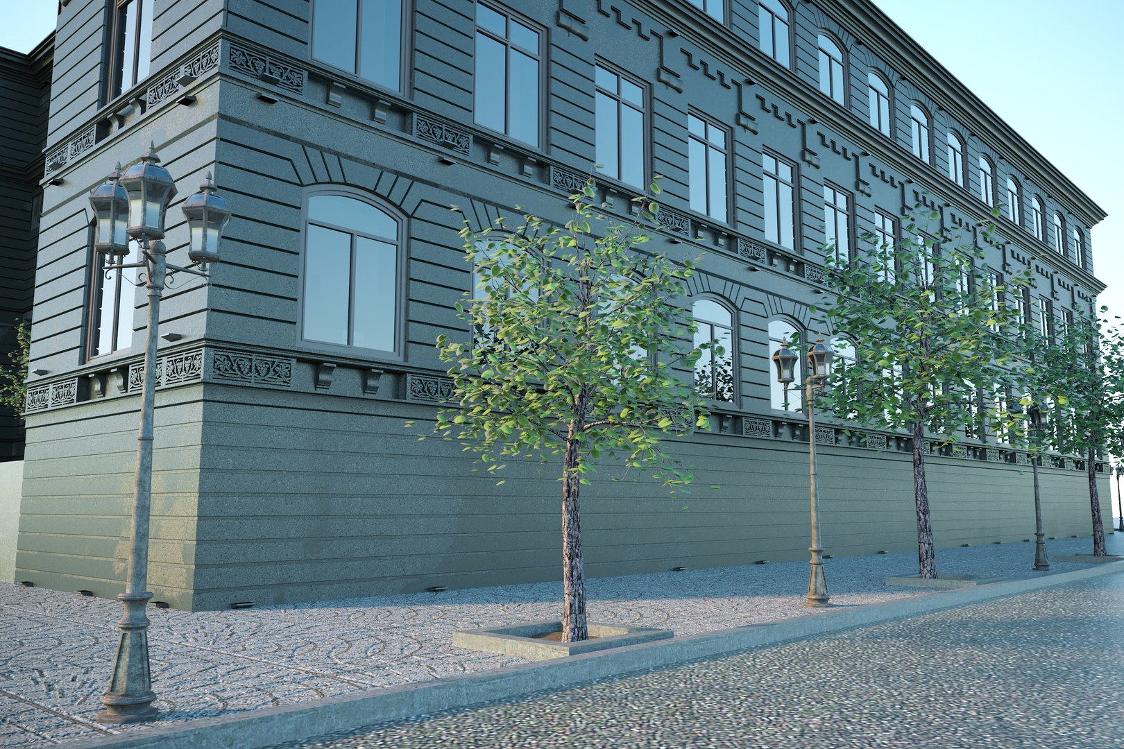3D Building Old - TurboSquid 1470257