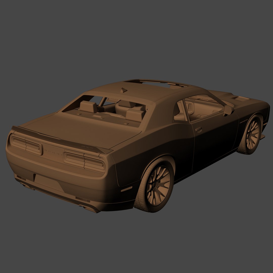 3d 2015 dodge challenger model