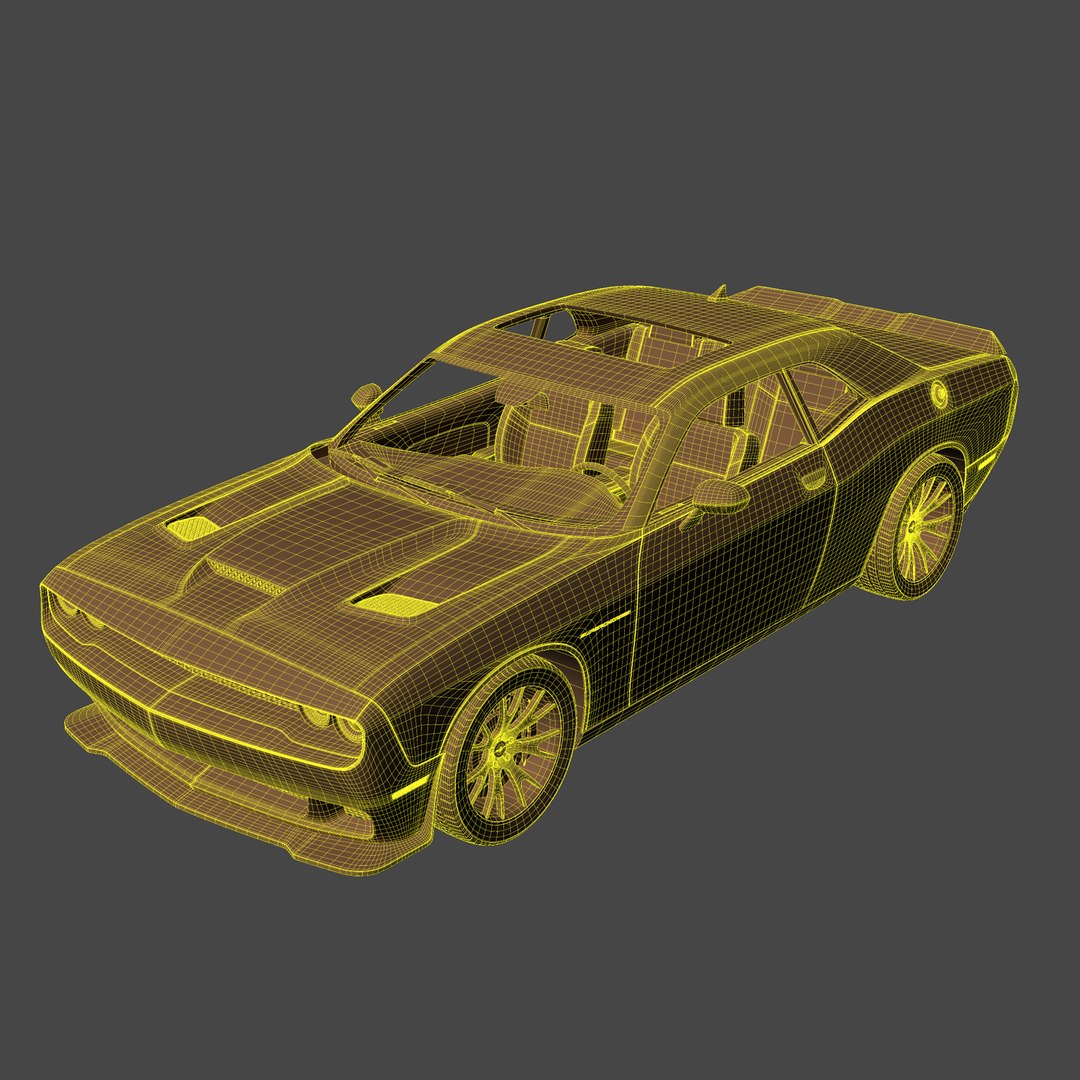3d 2015 Dodge Challenger Model