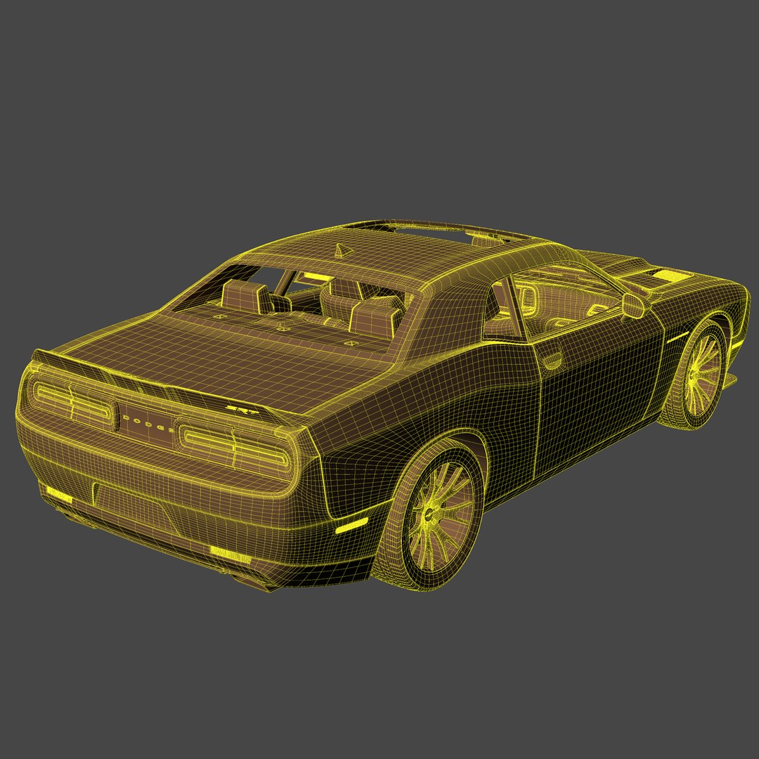 3d 2015 dodge challenger model