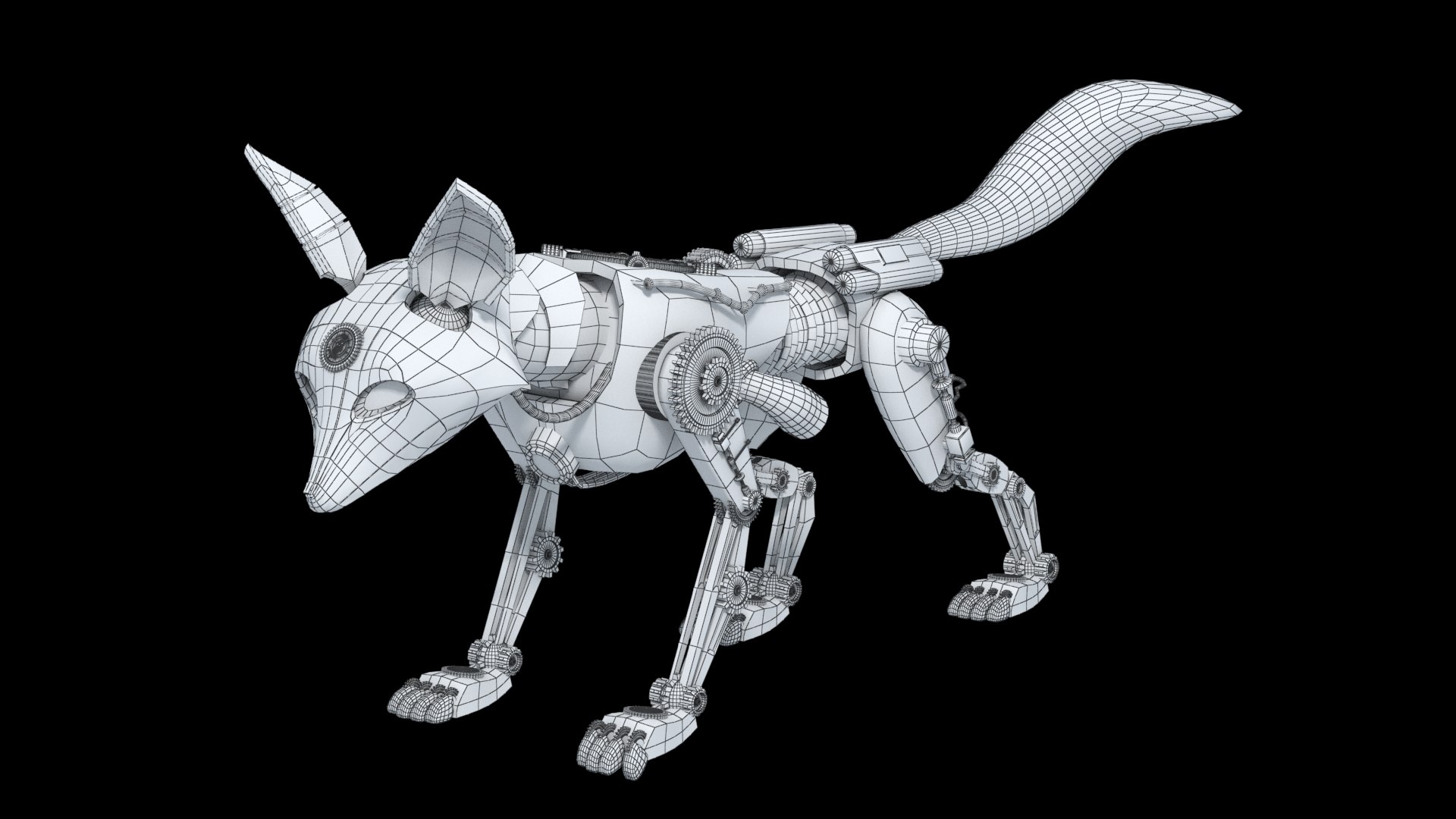 3D Mechanik Fox Animation - TurboSquid 1487261